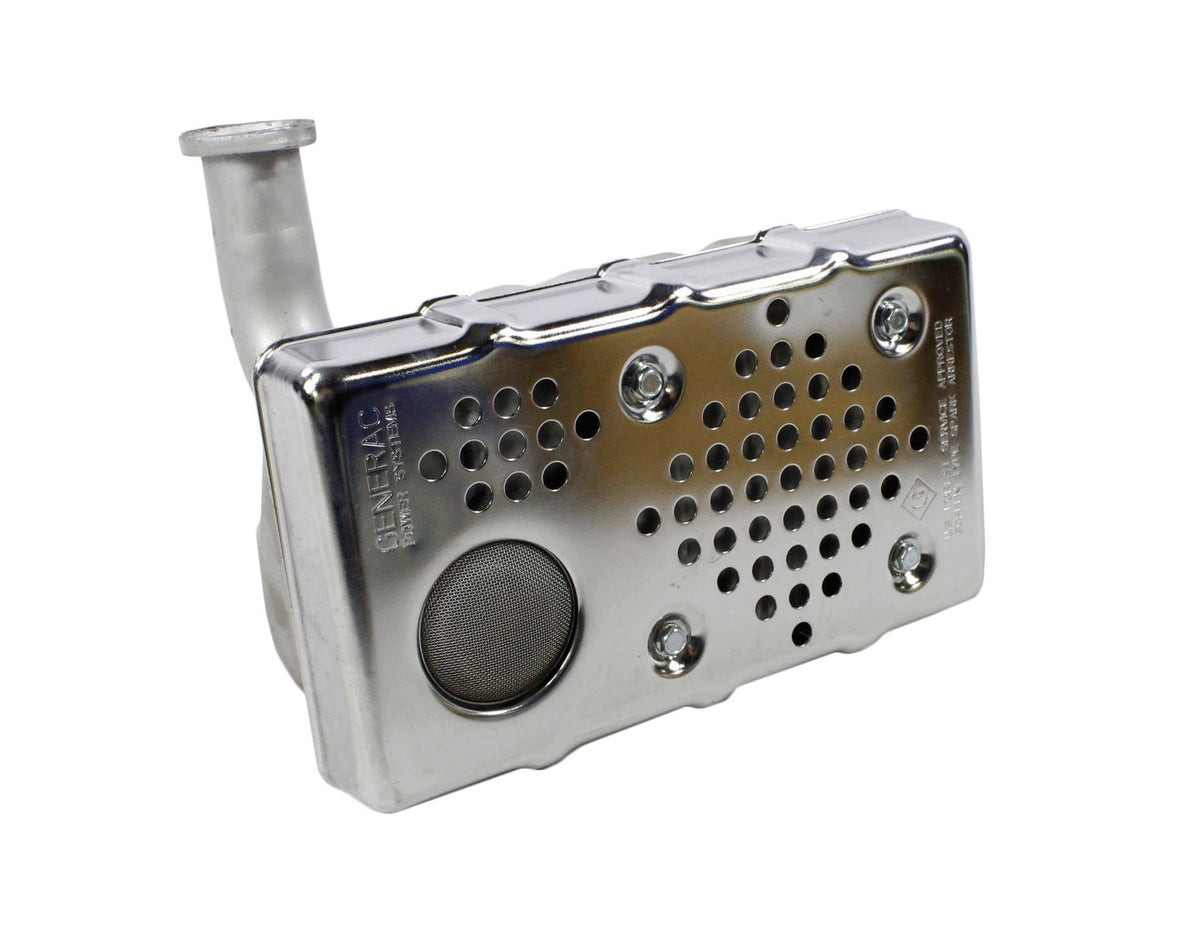 Generac Generator Part - 0E5223A - MUFFLER 410 SIDE-OUT ALUMINIZD – Gen ...